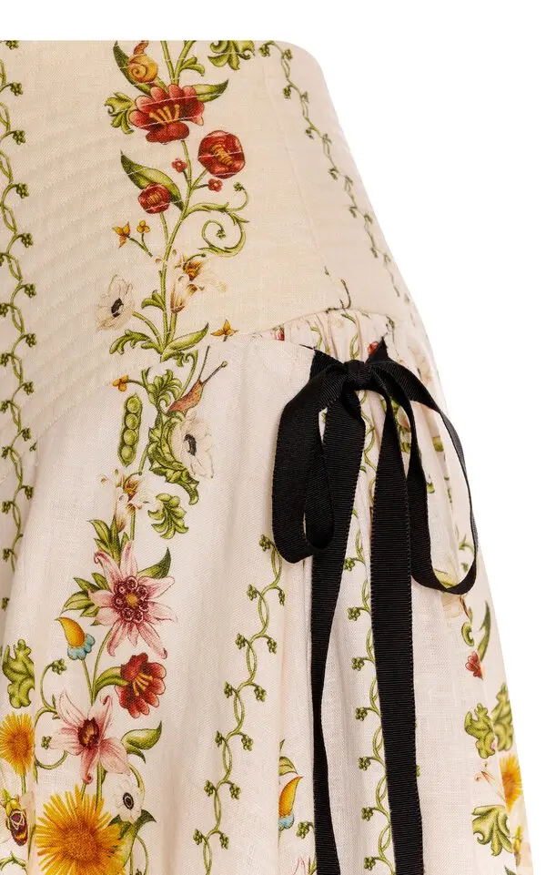 Agua Bendita Reliquia Tristan Linen Maxi Skirt