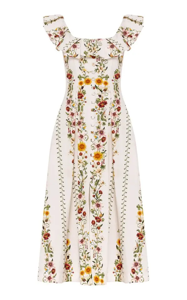 Agua Bendita Cima Tristan Cotton Maxi Dress - Multi