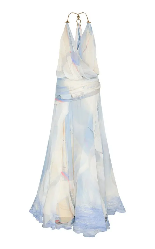 Zimmermann Clash Sail Silk Maxi Dress