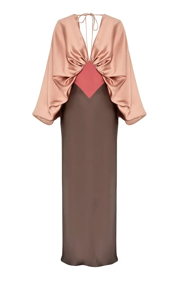 Zimmermann Clash Drape Maxi Dress