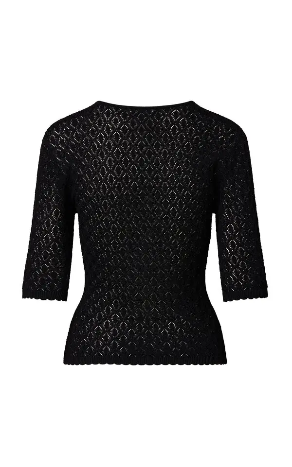 ROAME Delani Pointelle Knit Top