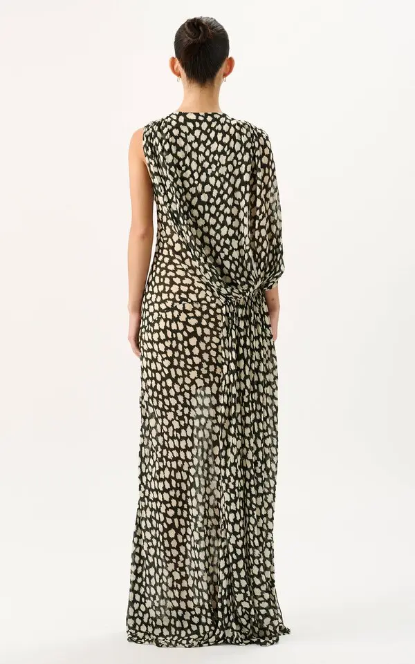 ROAME Fallon Drape Maxi Dress