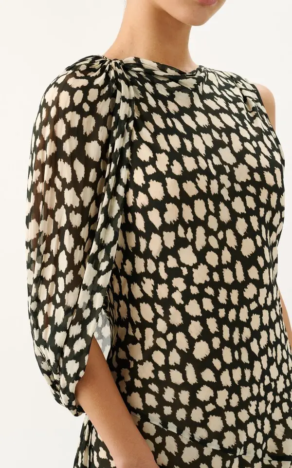 ROAME Fallon Drape Maxi Dress