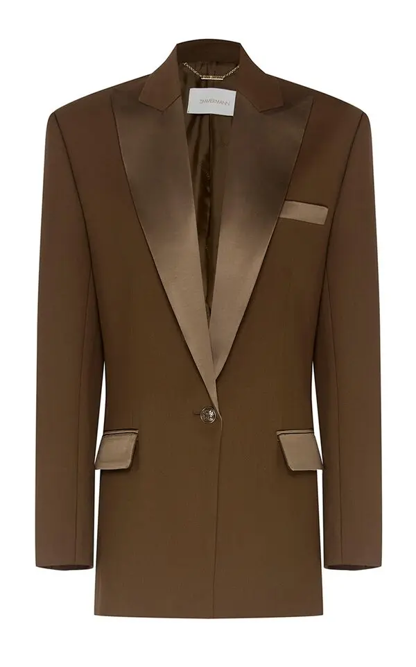 Zimmermann Clash Wool-blend Tuxedo Jacket