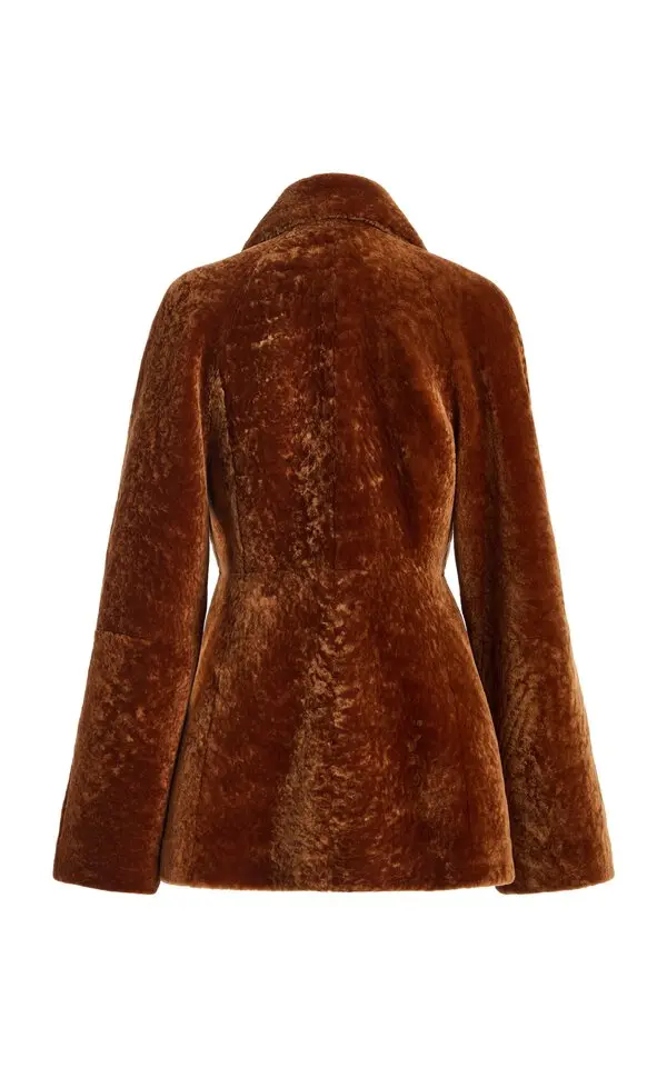 Ulla Johnson Oona Zip-up Shearling Coat - Neutral
