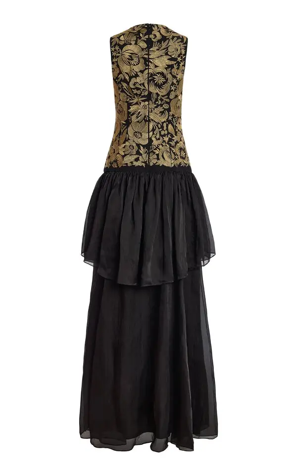 Ulla Johnson Vittoria Embroidered Silk Gown