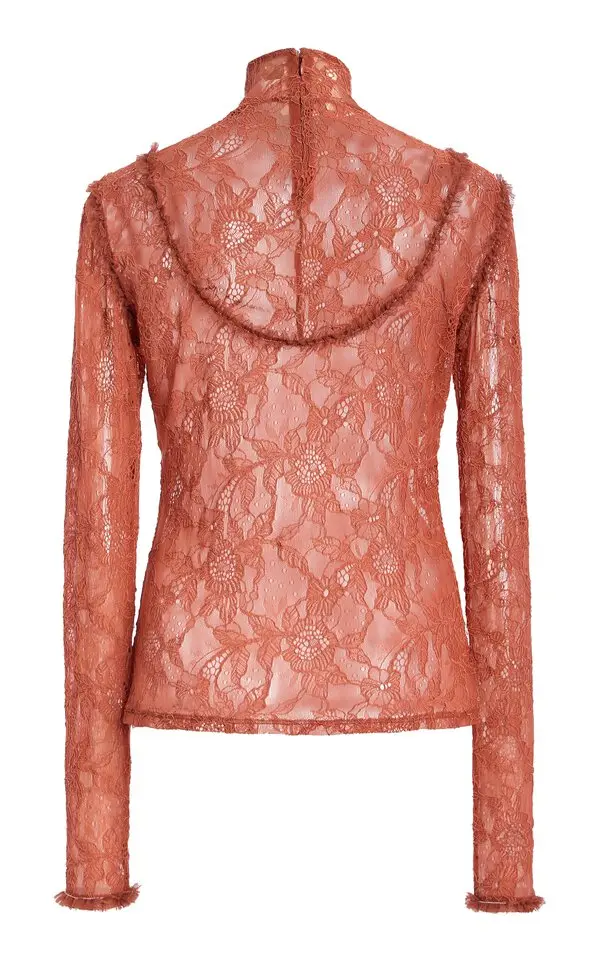 Ulla Johnson Olivette High-neck Lace Top