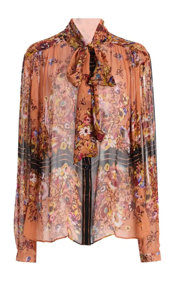 Ulla Johnson Vesela Printed Silk Blouse - Multi