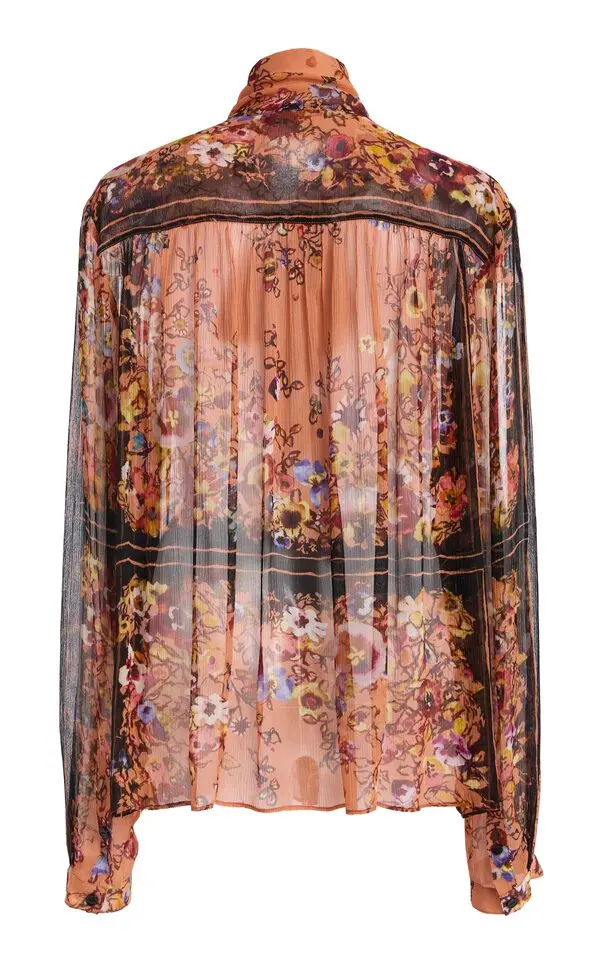 Ulla Johnson Vesela Printed Silk Blouse