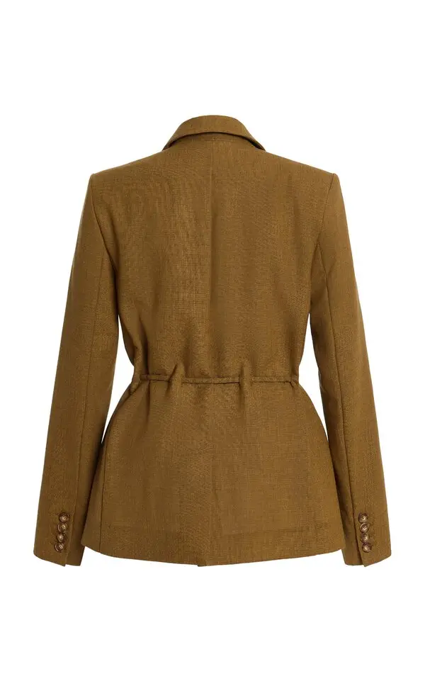 Ulla Johnson Riley Belted Recycled-wool Blazer