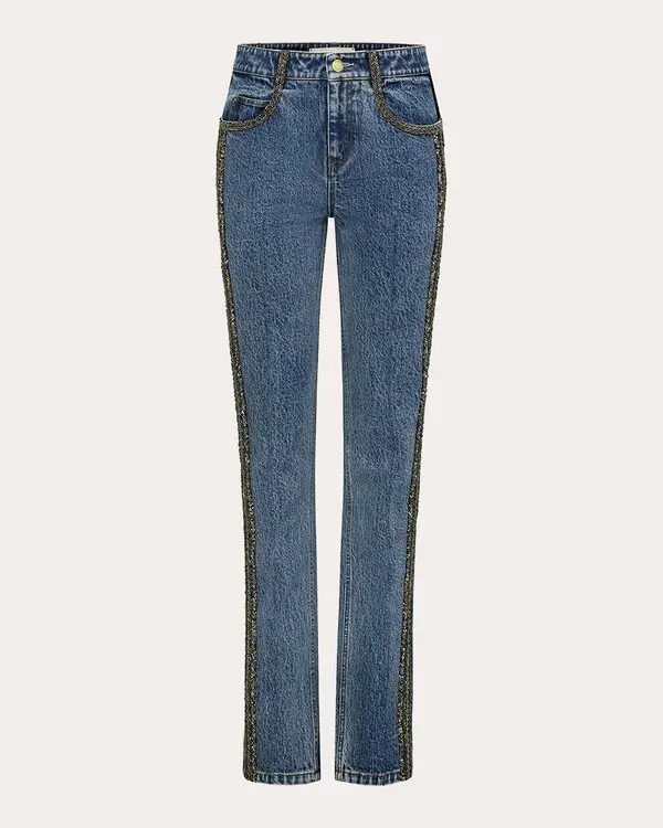 Hellessy Arlo Beaded Skinny Jeans