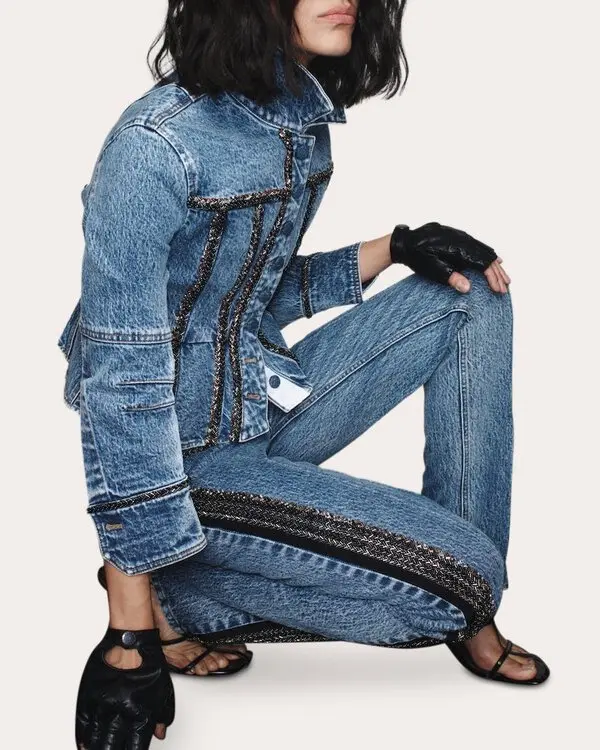 Hellessy Arlo Beaded Skinny Jeans