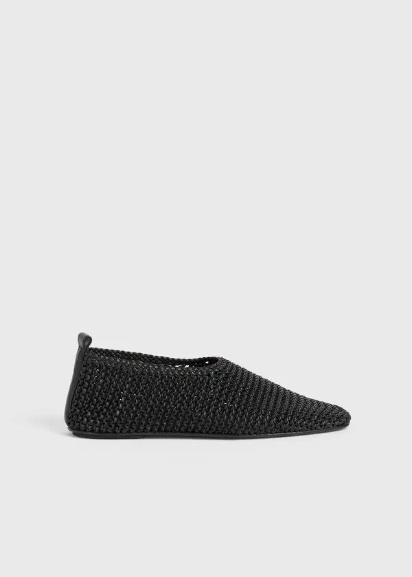 TOTEME Woven Leather Ballerinas