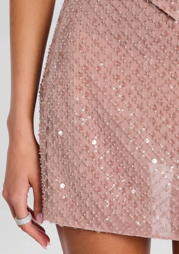 Retrofete Bethely Sequin Skirt
