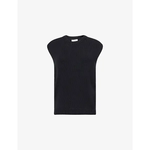 Vince Round-neck Ribbed Cotton-blend Vest