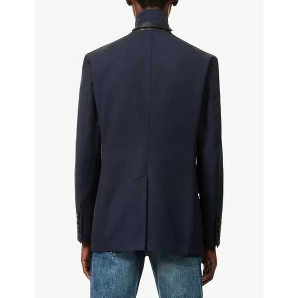 TOM FORD Single-breasted Zip-up Cotton-twill Blazer