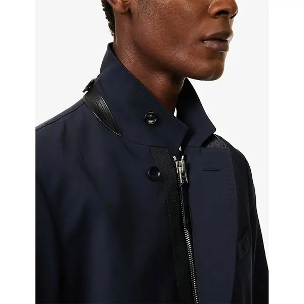 TOM FORD Single-breasted Zip-up Cotton-twill Blazer