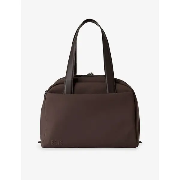 BEIS Béis The Duffle Leather-trim Bag