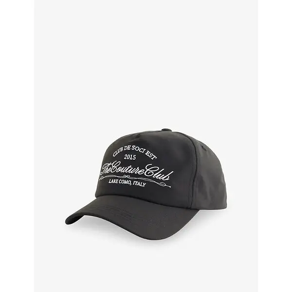 THE COUTURE CLUB Lake Como Cotton Cap - Black