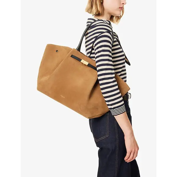 DEMELLIER The New York Leather Tote Bag - Tobacco/black
