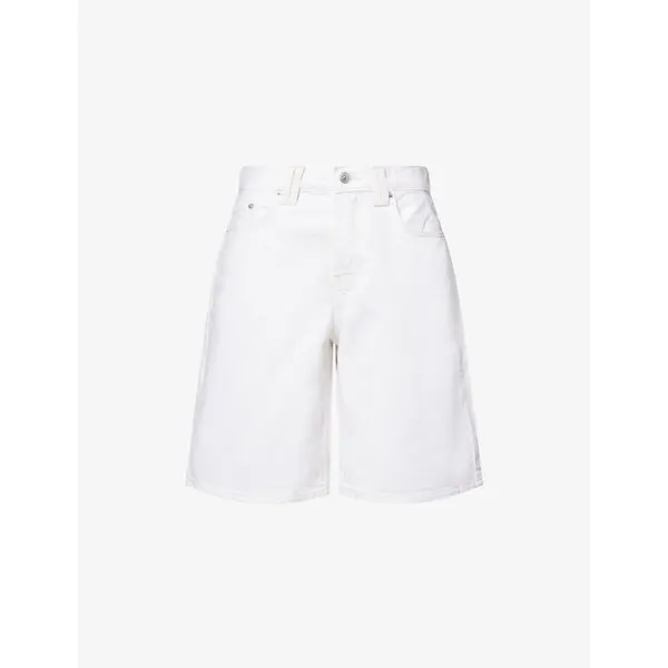 Free People Montana Long-line Denim Shorts