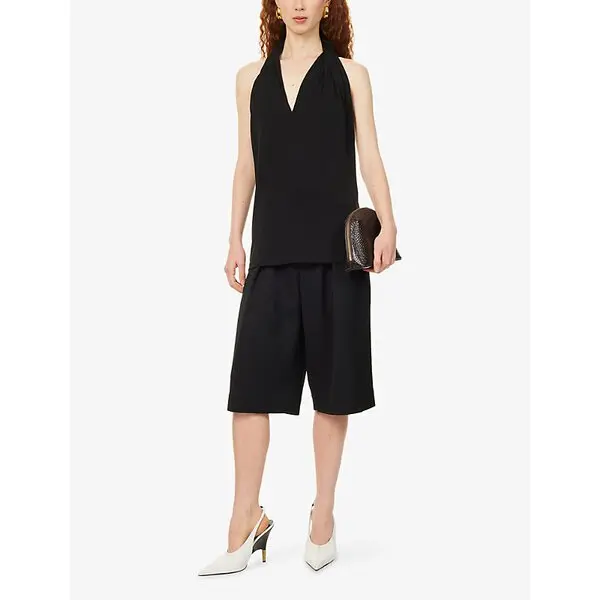 TOTEME Twisted Halter-neck Jersey Top