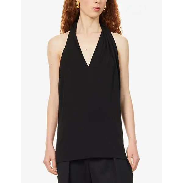 TOTEME Twisted Halter-neck Jersey Top