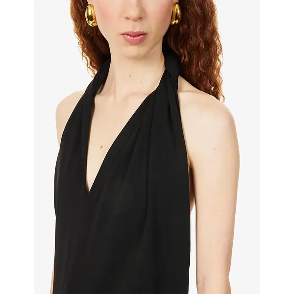 TOTEME Twisted Halter-neck Jersey Top