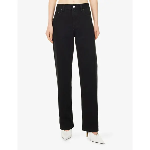 TOTEME Straight-leg Low-rise Denim Jeans - Black