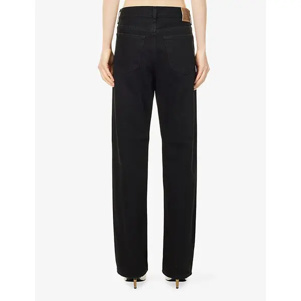 TOTEME Straight-leg Low-rise Denim Jeans - Black