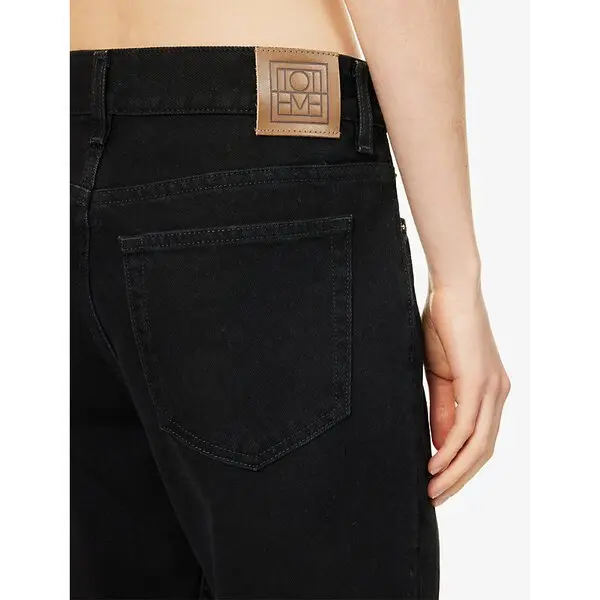TOTEME Straight-leg Low-rise Denim Jeans - Black