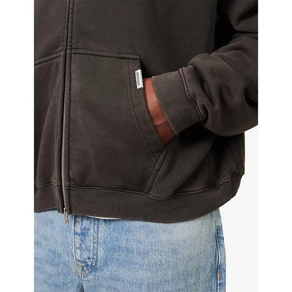REPRESENT Zip-up Cotton Hoody With Monogram Embroidery