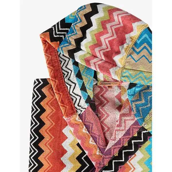 Missoni Giacomo Hooded Cotton-terry Robe - Multicolour