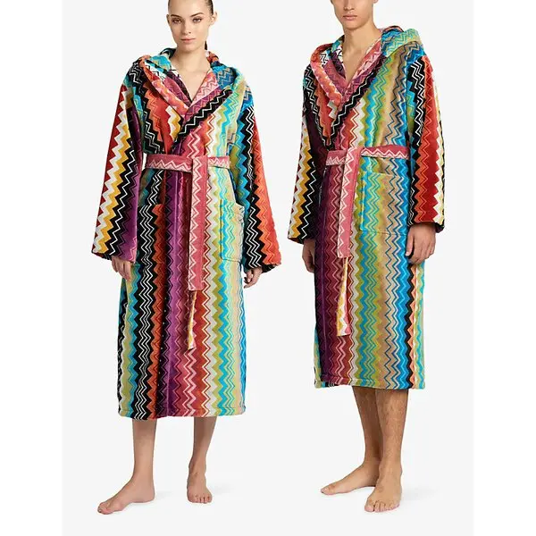 Missoni Giacomo Hooded Cotton-terry Robe - Multicolour