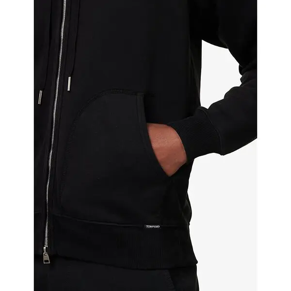 TOM FORD Regular-fit Kangaroo-pocket Cotton Hoodie