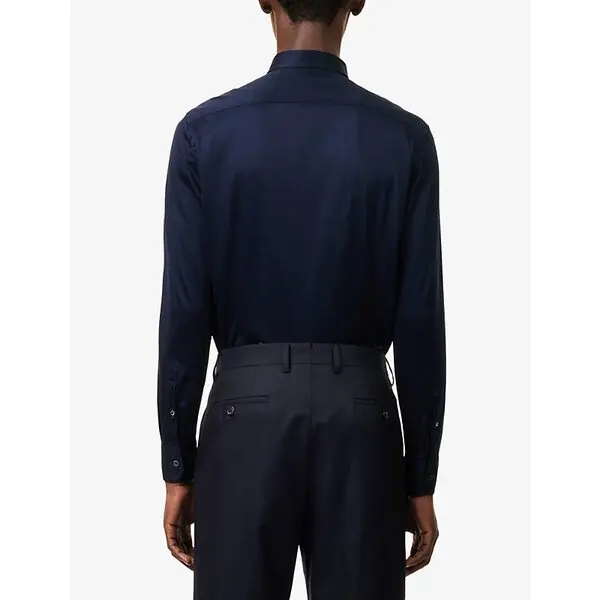 Corneliani Regular-fit Classic-collar Cotton-jersey Shirt