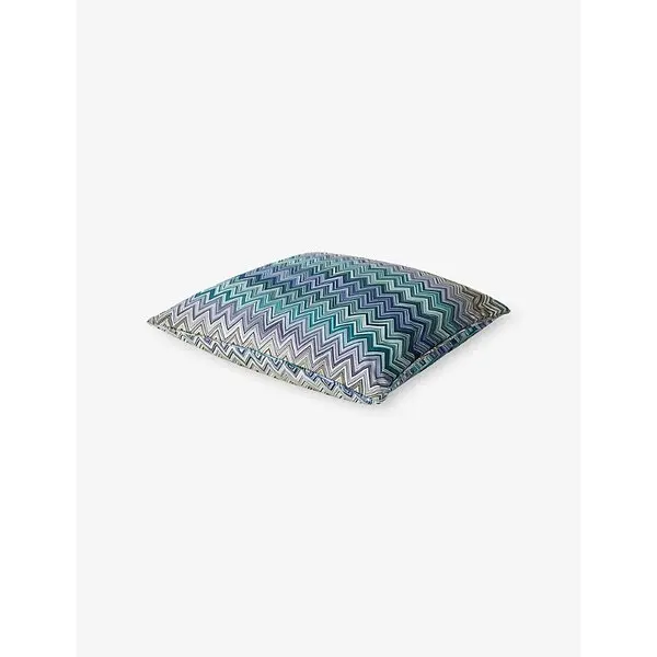 Missoni Jarris Zigzag Cotton Cushion 60cm X 60cm - Blue Multicolor