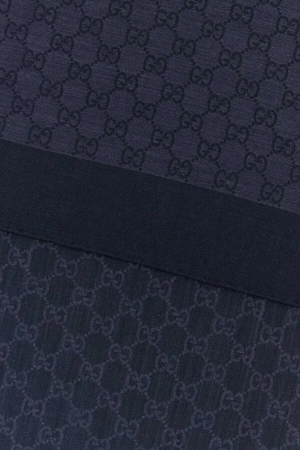 Gucci Embroidered Wool Blend Foulard