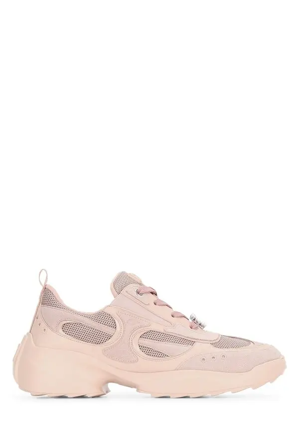 ROGER VIVIER Viv On The Run Strass Lace-up Sneakers - Multicolor