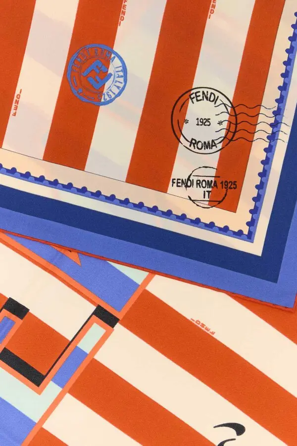 Fendi Printed Silk Foulard