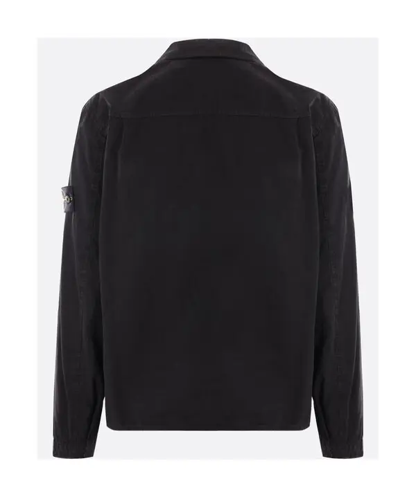 Stone Island Zip-up Long-sleeved Shirt