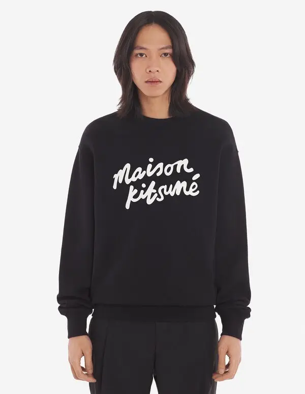 Maison Kitsuné Logo Printed Crewneck Sweatshirt