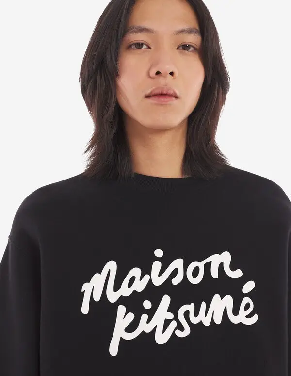 Maison Kitsuné Logo Printed Crewneck Sweatshirt