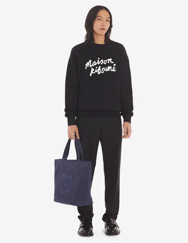 Maison Kitsuné Logo Printed Crewneck Sweatshirt