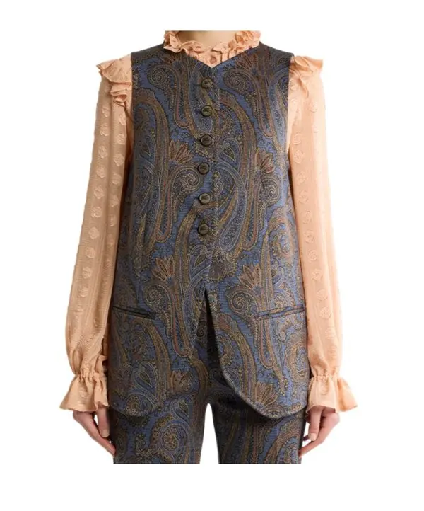 Etro Paisley Motif Jacquard Waistcoat