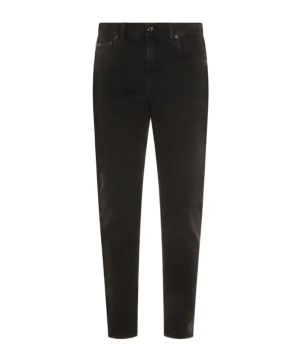Dolce & Gabbana Mid-rise Slim-fit Jeans - Black
