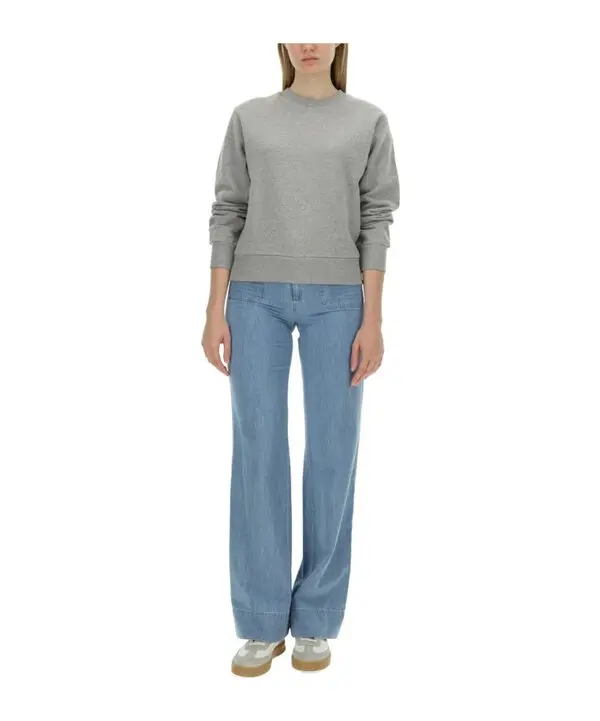 A.p.c. Logo Printed Crewneck Sweatshirt