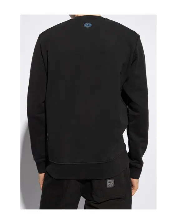 Stone Island Logo-print Cotton Sweatshirt