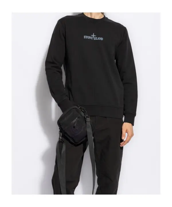 Stone Island Logo-print Cotton Sweatshirt