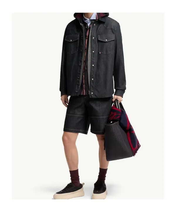 Moncler Denim Long Sleeve Shirt